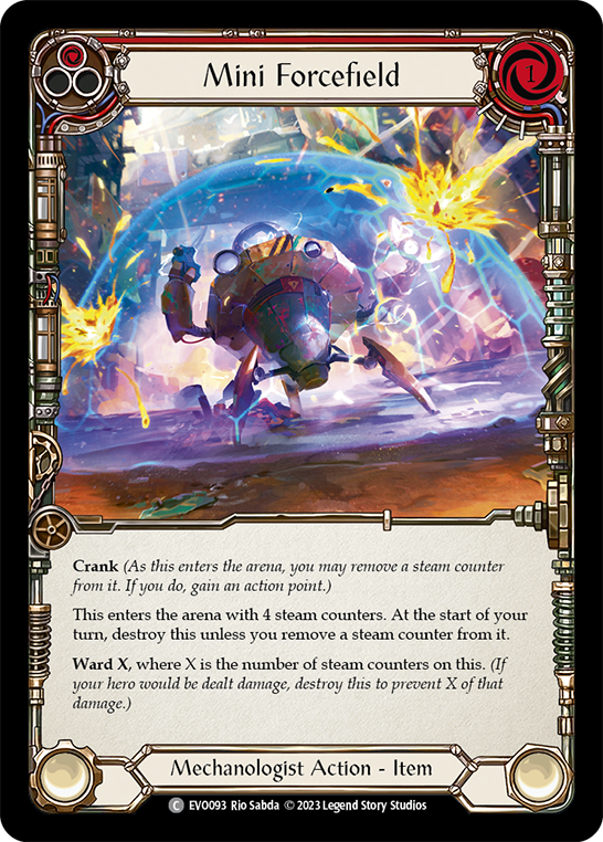 Mini Forcefield (Red) (EVO) #EVO093 | Dragon Shield Flesh and Blood Card Manager