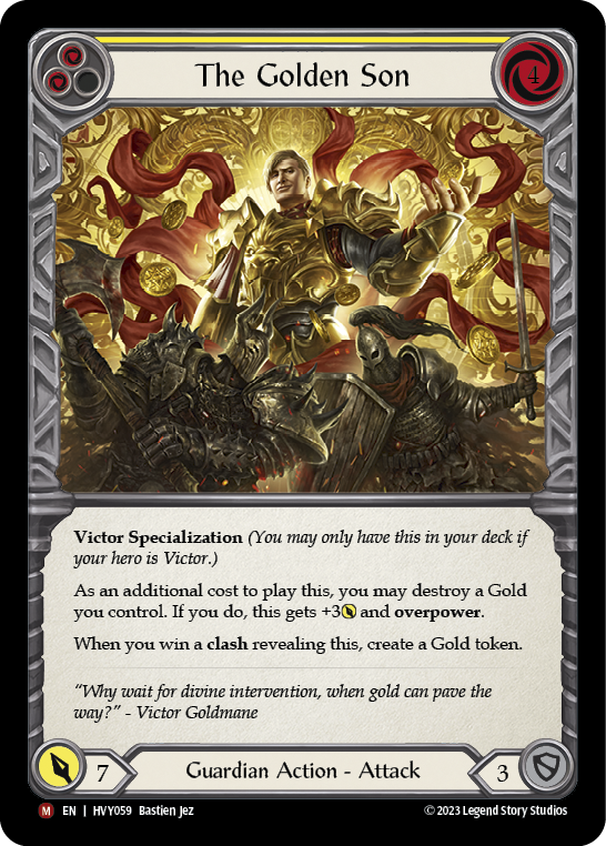 The Golden Son (HVY) #HVY059 | Dragon Shield Flesh and Blood Card Manager