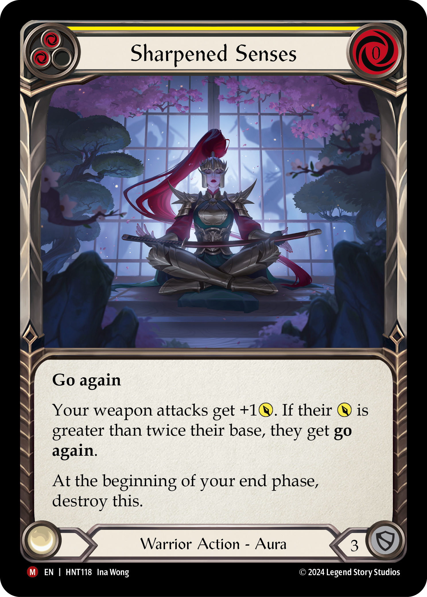 Sharpened Senses (HNT) #HNT118 | Dragon Shield Flesh and Blood Card Manager