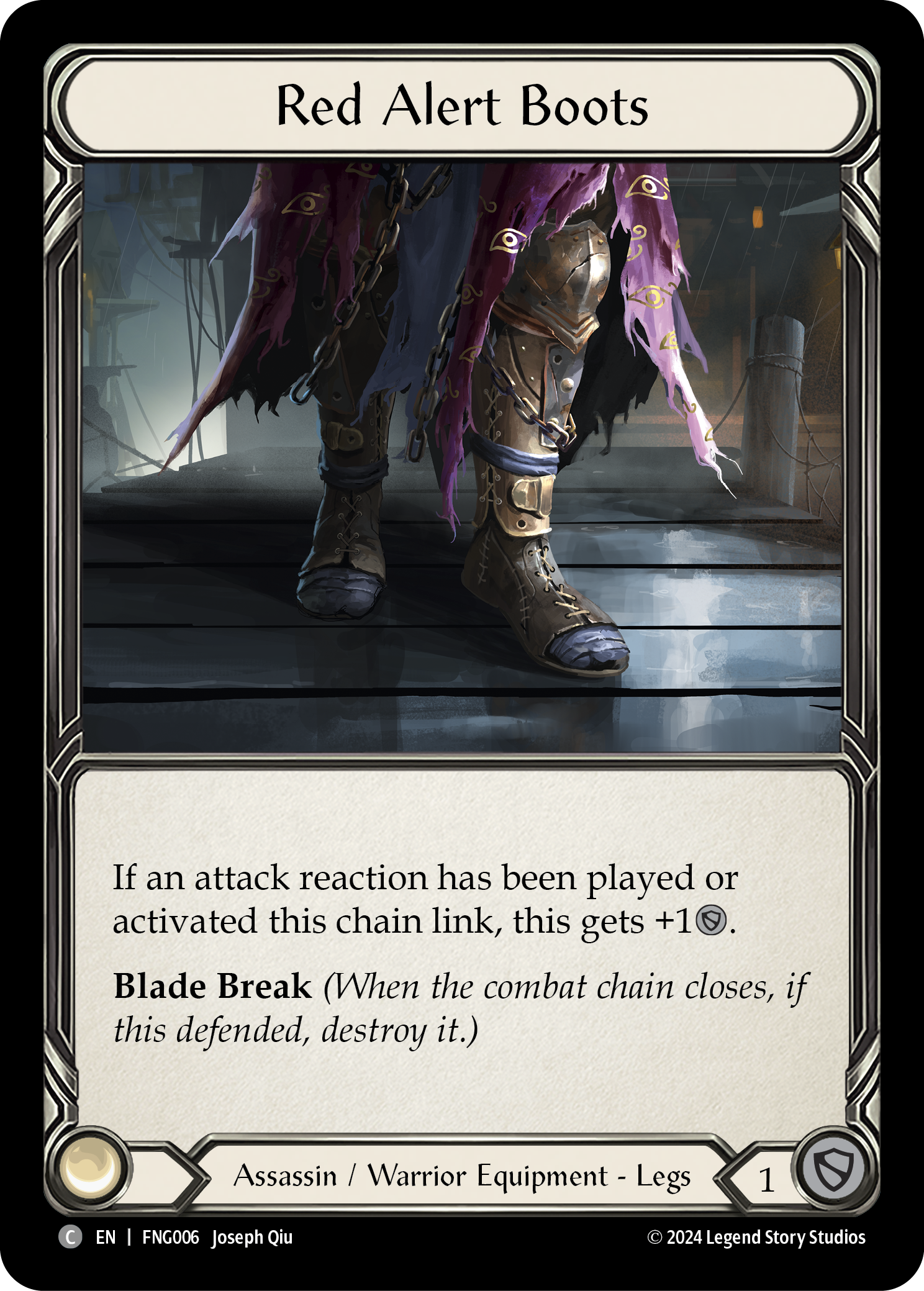 Red Alert Boots (HNT-BD) #FNG006 | Dragon Shield Flesh and Blood Card ...
