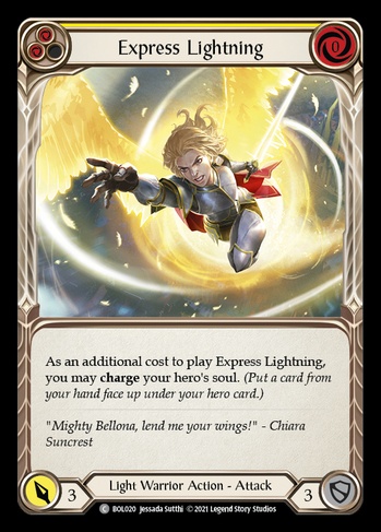 Express Lightning (Yellow) (BOL) #BOL020 | Dragon Shield Flesh and ...