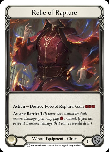 Robe of Rapture (1HP) #1HP306 | Dragon Shield Flesh and Blood Card Manager