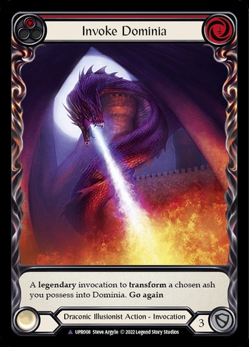Invoke Dominia (UPR) #UPR008-MV | Dragon Shield Flesh and Blood Card ...