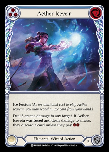 Aether Icevein (Blue) (UPR) #UPR115 | Dragon Shield Flesh and Blood ...