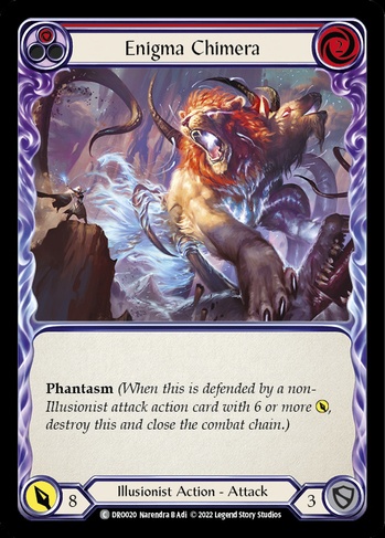 Enigma Chimera (Red) (DRO) #DRO020 | Dragon Shield Flesh and Blood Card ...