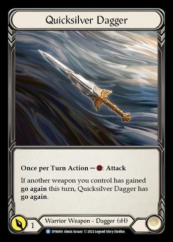 Quicksilver Dagger (DYN) #DYN069 | Dragon Shield Flesh and Blood Card ...