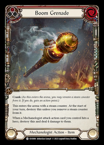 Boom Grenade (Red) (EVO) #EVO084 | Dragon Shield Flesh and Blood Card ...
