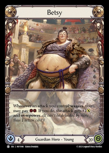 Betsy (HVY) #HVY046 | Dragon Shield Flesh and Blood Card Manager