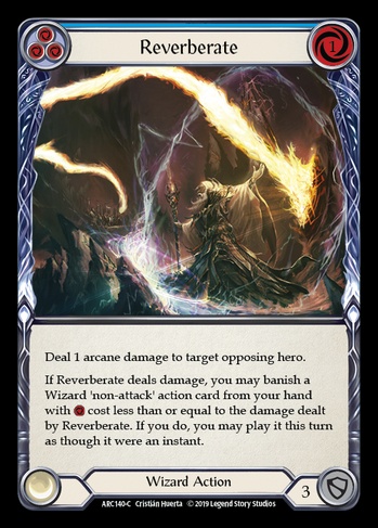 Reverberate (Blue) (ARC) #ARC140 | Dragon Shield Flesh and Blood Card ...