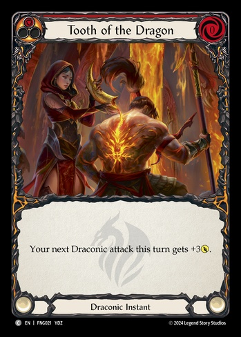 Tooth of the Dragon (Red) (HNT-BD) #FNG021 | Dragon Shield Flesh and ...