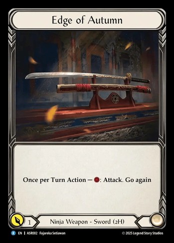 Edge of Autumn (ASR) #ASR002 | Dragon Shield Flesh and Blood Card Manager