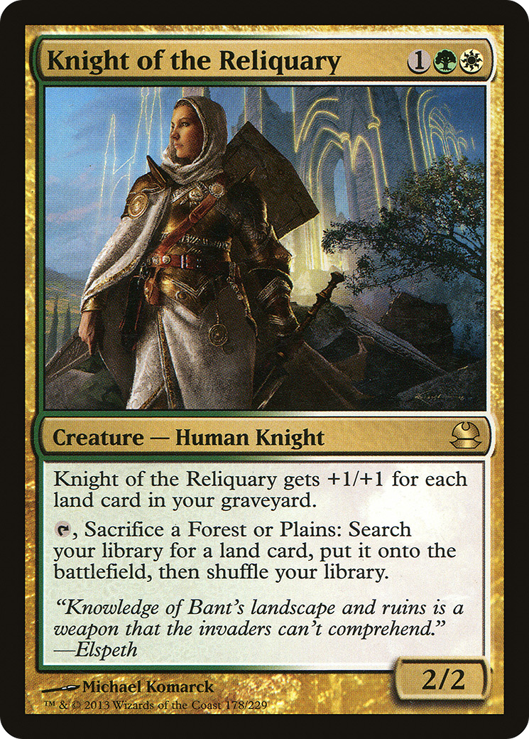 Knight of the Reliquary (MMA) #178 | Dragon Shield MTG Card Manager