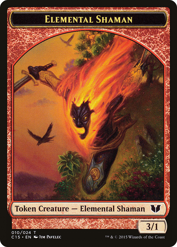 Elemental Shaman Token (TC15) #10 | Dragon Shield MTG Card Manager