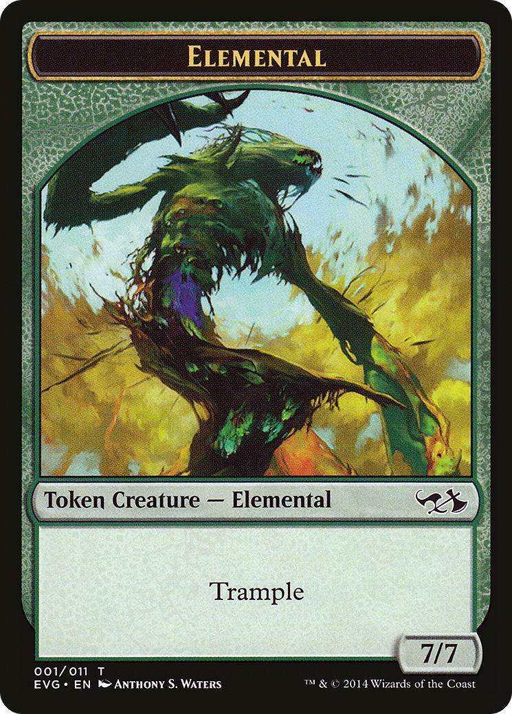 Elemental Token (7/7) (TEVG) #1 | Dragon Shield MTG Card Manager