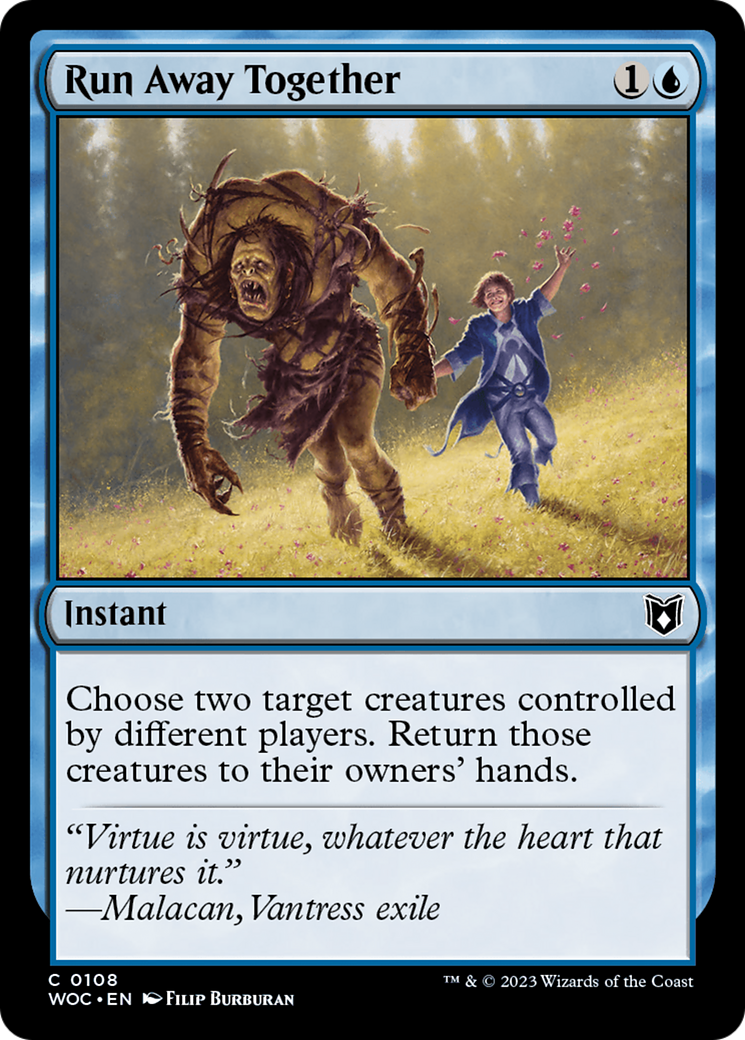 Run Away Together (WOC) #108 | Dragon Shield MTG Card Manager