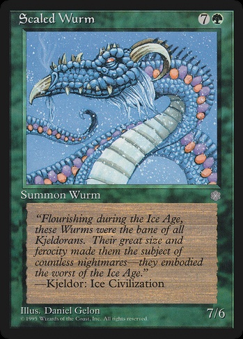 Scaled Wurm (ICE) #262 | Dragon Shield MTG Card Manager