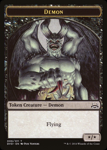 Demon Token (x/x) (TDVD) #6 | Dragon Shield MTG Card Manager