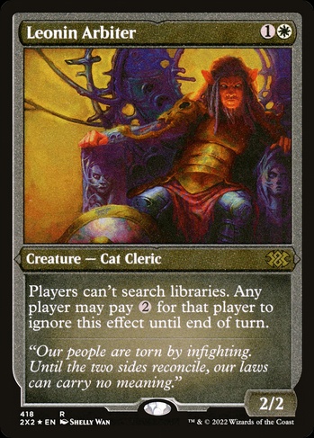 Leonin Arbiter (2X2) #418 | Dragon Shield MTG Card Manager