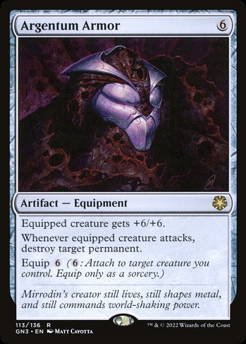 Argentum Armor (GN3) #113 | Dragon Shield MTG Card Manager