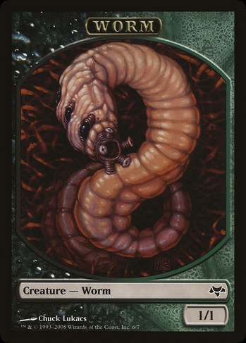 Worm Token (TEVE) #6 | Dragon Shield MTG Card Manager