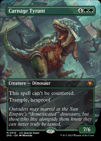 Carnage Tyrant (SPG) #10 | Dragon Shield MTG Card Manager