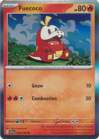 Fuecoco (SV1-X) #36mirage | Dragon Shield Poké TCG Card Manager
