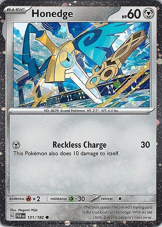 Honedge (PAR-X) #131cosmo | Dragon Shield Poké TCG Card Manager