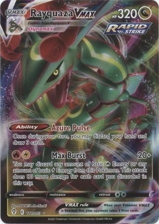 Rayquaza VMAX (EVS) #111 | Dragon Shield Poké TCG Card Manager
