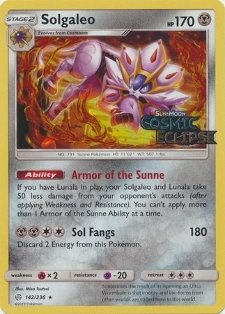 Solgaleo (CEC-X) #142cosmos | Dragon Shield Poké TCG Card Manager