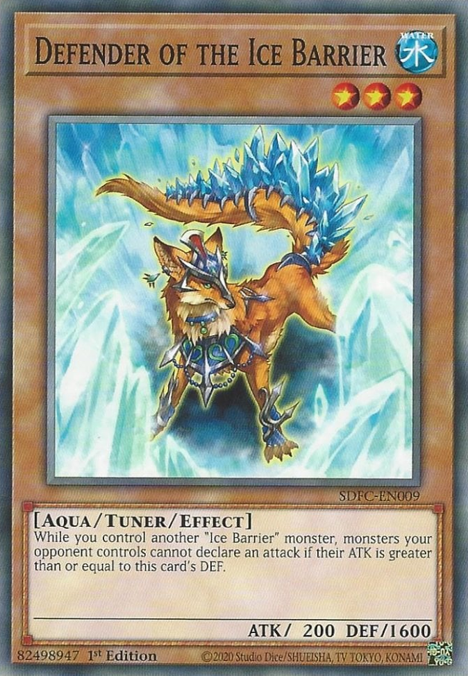 Defender of the Ice Barrier (SDFC) #SDFC-EN009 | Dragon Shield Yu-Gi-Oh ...