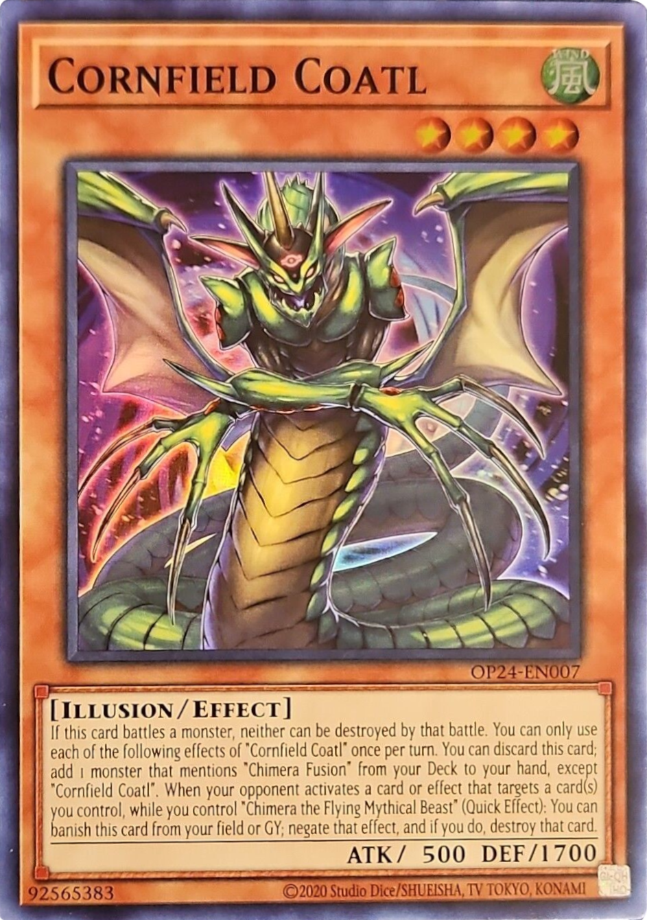 Cornfield Coatl (OP24) #OP24-EN007 | Dragon Shield Yu-Gi-Oh! Card Manager