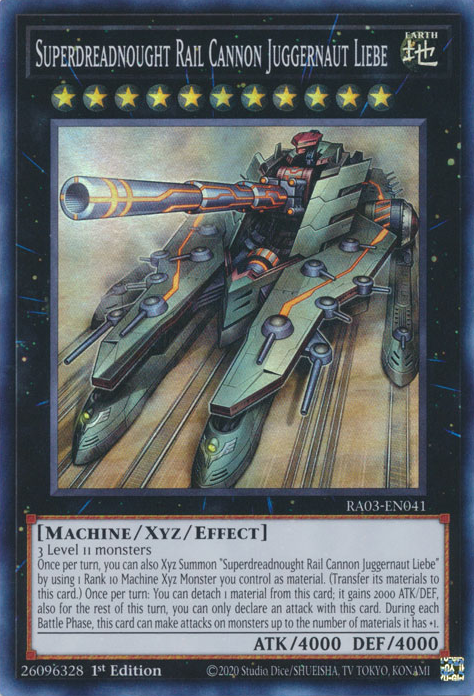 Superdreadnought Rail Cannon Juggernaut Liebe (RA03) #RA03-EN041 | Dragon Shield Yu-Gi-Oh! Card ...