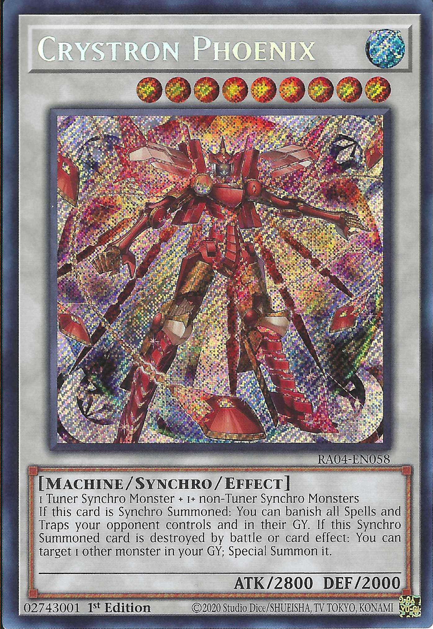 Crystron Phoenix (RA04) #RA04-EN058 | Dragon Shield Yu-Gi-Oh! Card Manager