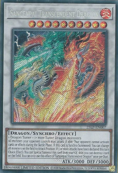 Sangenpai Transcendent Dragion (25LP) #25LP-EN007 | Dragon Shield Yu-Gi-Oh! Card Manager