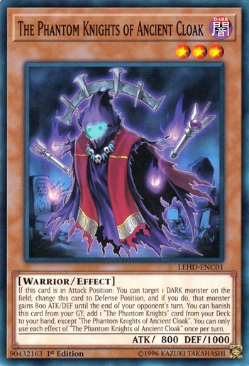 The Phantom Knights of Ancient Cloak (LEHD) #LEHD-ENC01 | Dragon Shield Yu-Gi-Oh! Card Manager