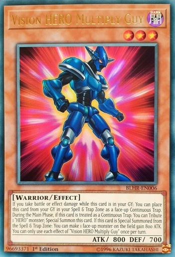 Vision HERO Multiply Guy (BLHR) #BLHR-EN006 | Dragon Shield Yu-Gi-Oh ...