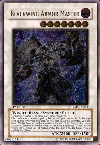 Blackwing Armor Master (CRMS) #CRMS-EN041 | Dragon Shield Yu-Gi-Oh ...