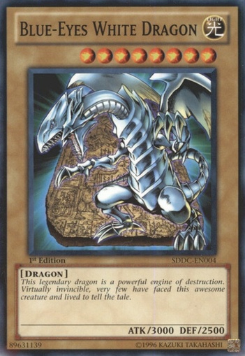 Blue-Eyes White Dragon (SDDC) #SDDC-EN004 | Dragon Shield Yu-Gi-Oh ...