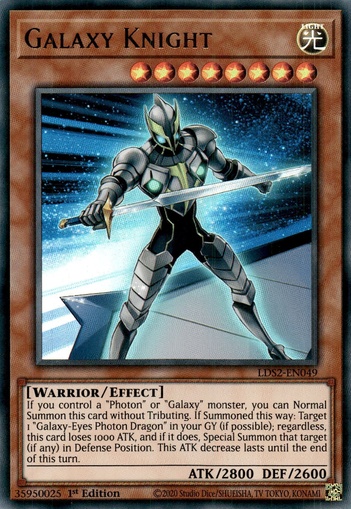 Galaxy Knight (LDS2) #LDS2-EN049 | Dragon Shield Yu-Gi-Oh! Card Manager