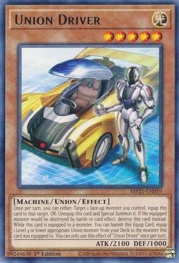 Union Driver (MP21) #MP21-EN059 | Dragon Shield Yu-Gi-Oh! Card Manager