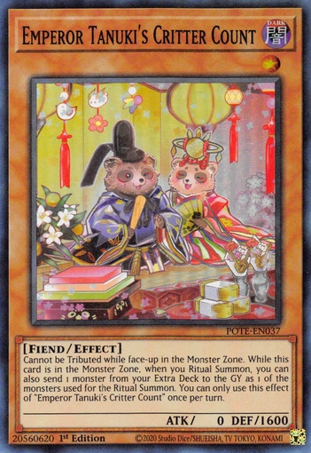 Emperor Tanuki's Critter Count (POTE) #POTE-EN037 | Dragon Shield Yu-Gi ...