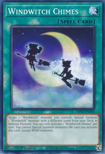 Windwitch Chimes (MP22) #MP22-EN033 | Dragon Shield Yu-Gi-Oh! Card Manager