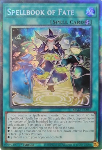 Spellbook of Fate (MAZE) #MAZE-EN059 | Dragon Shield Yu-Gi-Oh! Card Manager