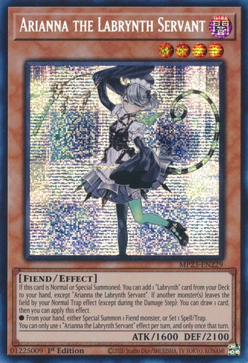 Arianna the Labrynth Servant (MP23) #MP23-EN229 | Dragon Shield Yu-Gi ...