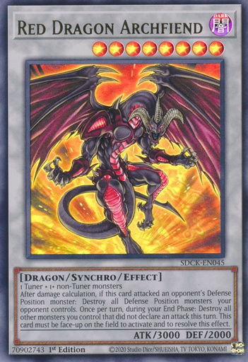 Red Dragon Archfiend (SDCK) #SDCK-EN045 | Dragon Shield Yu-Gi-Oh! Card ...