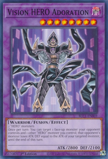 Vision HERO Adoration (BLC1) #BLC1-EN069 | Dragon Shield Yu-Gi-Oh! Card ...