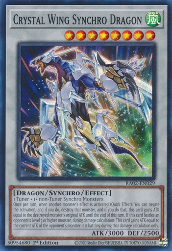 Crystal Wing Synchro Dragon (RA02) #RA02-EN029 | Dragon Shield Yu-Gi-Oh ...