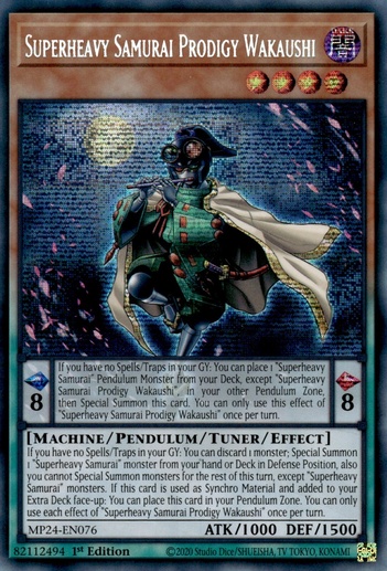 Superheavy Samurai Prodigy Wakaushi (MP24) #MP24-EN076 | Dragon Shield Yu-Gi-Oh! Card Manager