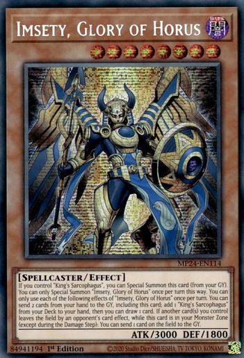 Imsety, Glory of Horus (MP24) #MP24-EN114 | Dragon Shield Yu-Gi-Oh ...