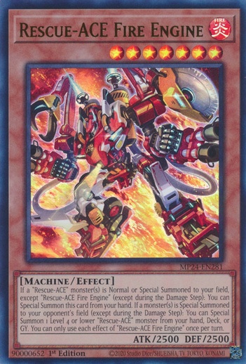 Rescue-ACE Fire Engine (MP24) #MP24-EN281 | Dragon Shield Yu-Gi-Oh ...